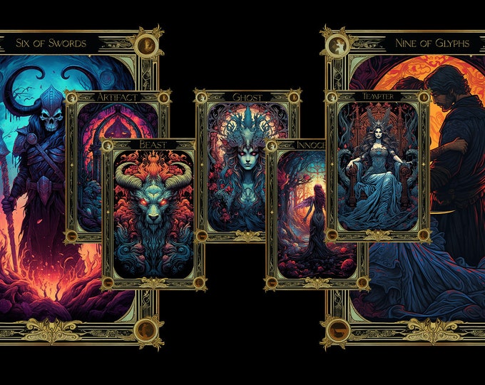 D&D - Tarokka Deck Reimagined - Physical Deck Custom Shipping - Etsy
