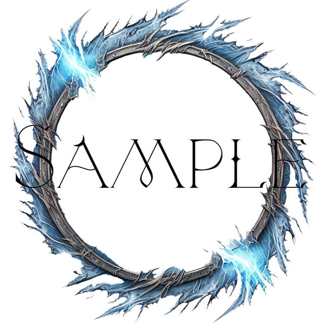 VTT Token Frames/token Border Blue Lightning W/custom Masks - Etsy