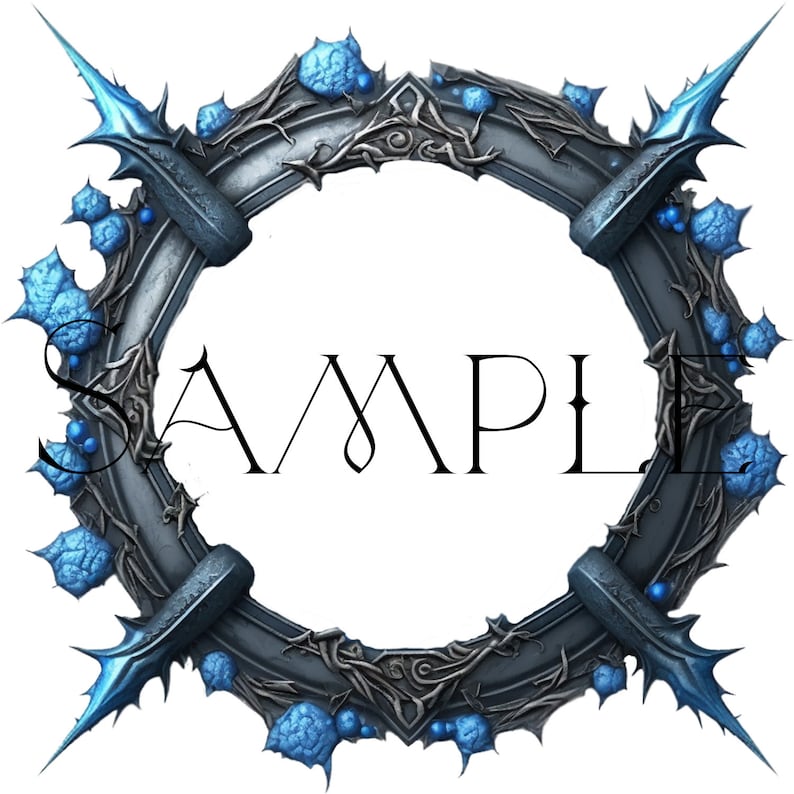 VTT Token Frames/token Border Magic Blue Crystal - Etsy