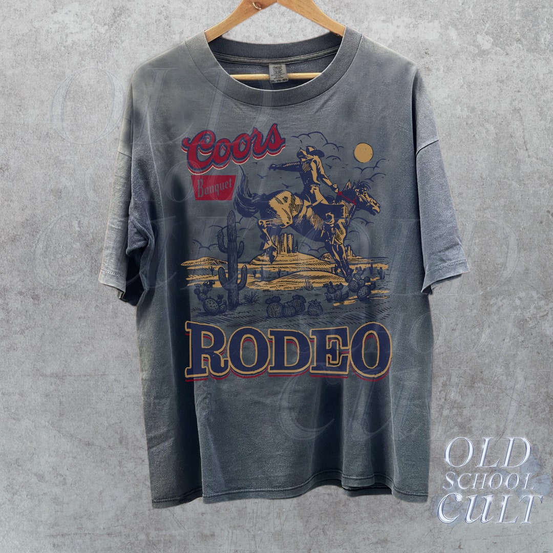 Coors Western Cowboy T-shirt, Vintage 90s Graphic Western Shirt, Retro ...