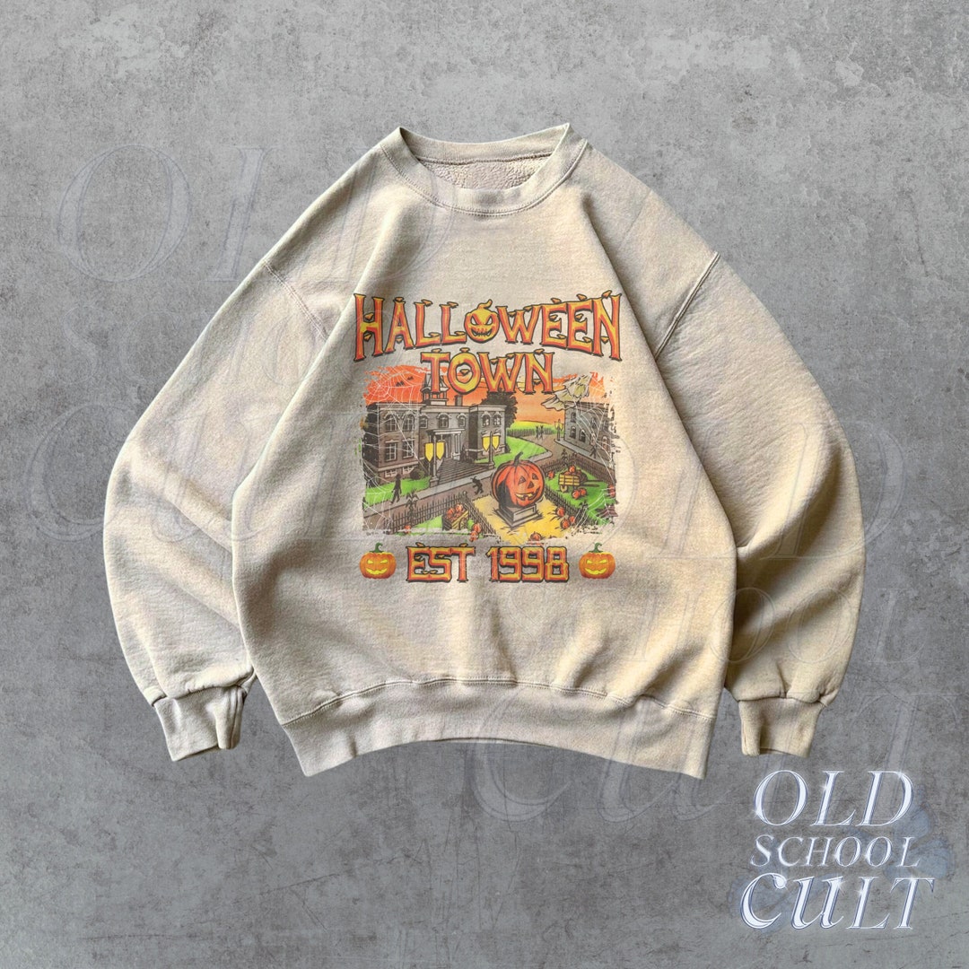 Halloweentown Est 1998 Vintage Sweatshirt, Retro Halloween Graphic ...