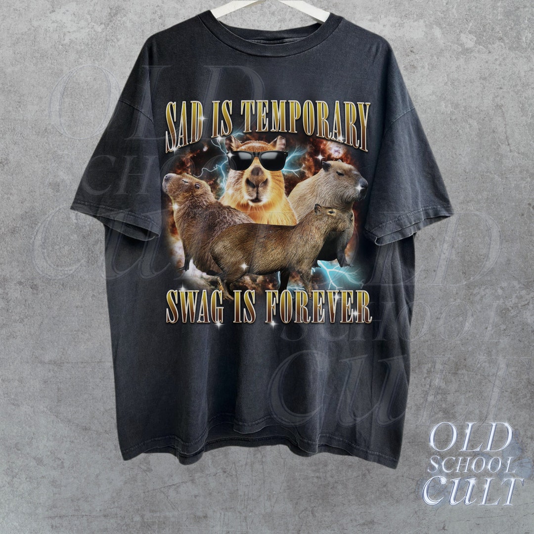 Sad is Temporary Swag is Forever Vintage 90s T-shirt, Retro 90s Surfing ...
