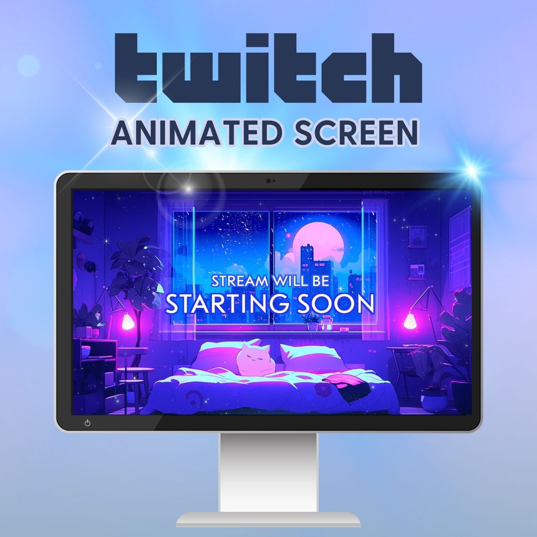 Cute Room Twitch Screen Adorable Cozy Screen Overlay for Stream, Kawaii ...