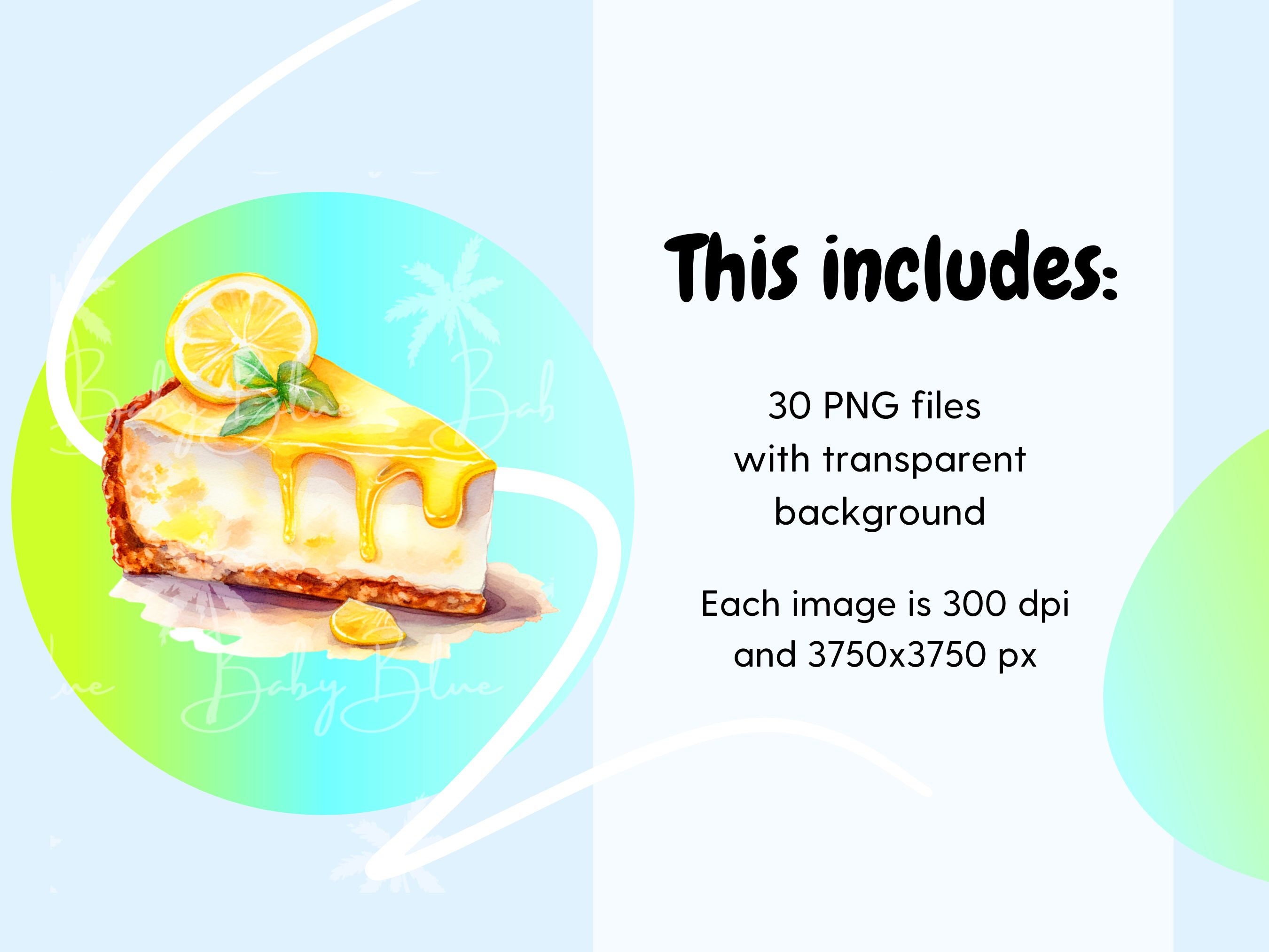 Watercolor Lemon Clipart, Digital Png Lemonade, Citrus Fruit Graphics ...