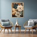 Boho Flower Poster, Earth Tones Room Decor, Botanical Wall Art, Bedroom ...