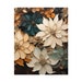 Boho Flower Poster, Earth Tones Room Decor, Botanical Wall Art, Bedroom ...