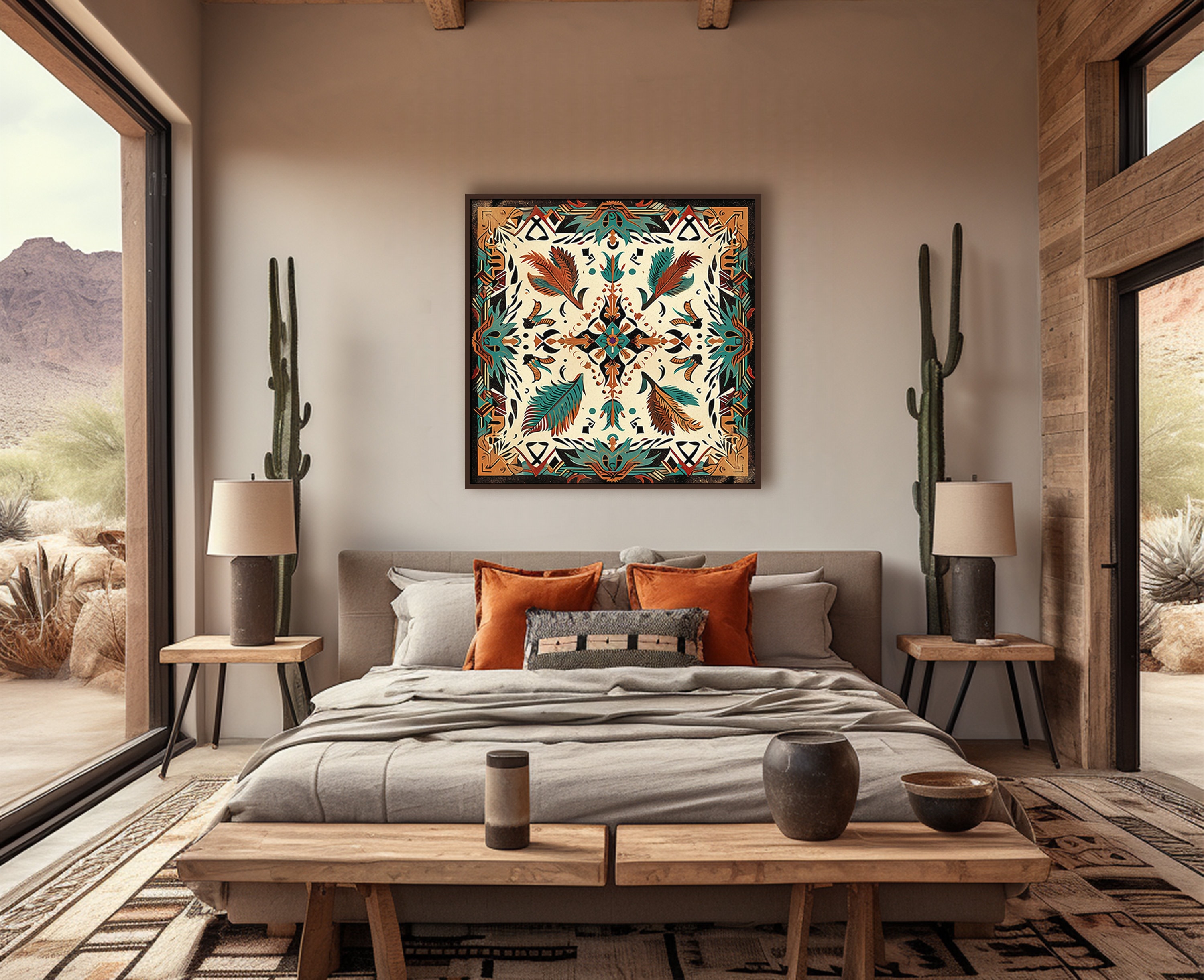 Southwest Style Art Print Western Wall Art, Neutral Home Decor ...