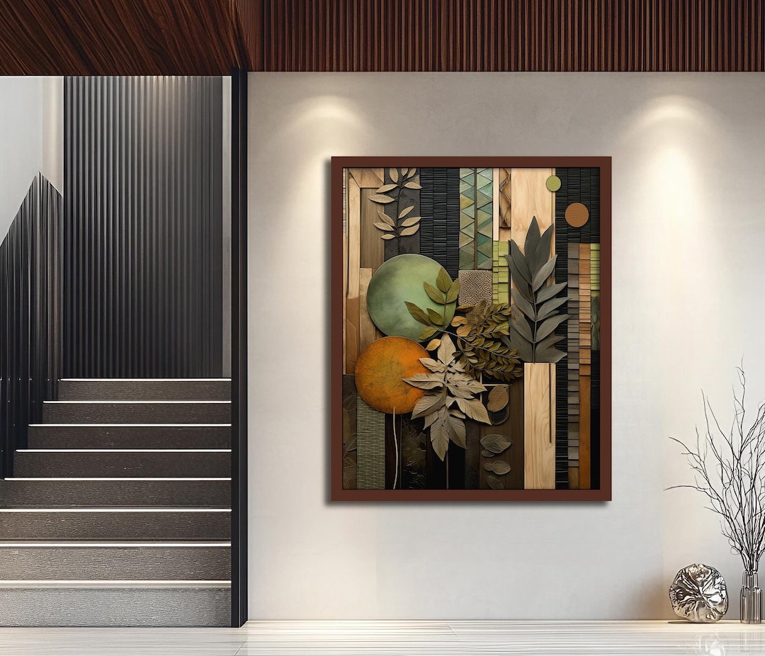 Boho Earthtones Botanical Print, Room Decor, Bedroom Art, Earth Tones ...