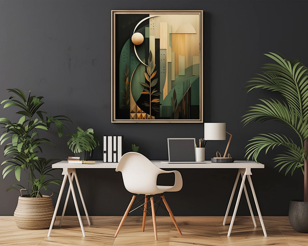 Abstract Wood-grain Poster, Room Decor, Bedroom Art, Earth Tones Print ...