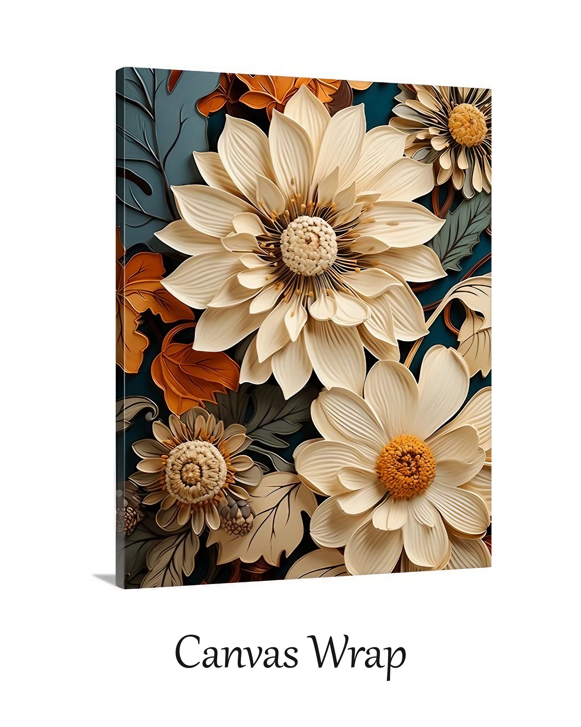 Boho Floral, Earth Tones Room Decor, Botanical Wall Art, Bedroom Art ...