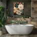 Boho Flower Poster, Earth Tones Room Decor, Botanical Wall Art, Bedroom ...