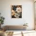 Boho Flower Poster, Earth Tones Room Decor, Botanical Wall Art, Bedroom ...