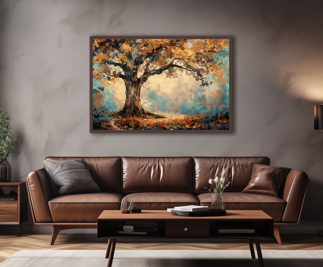 Tree of Wisdom Abstract Nature-inspired Wall Art Print, Surreal ...