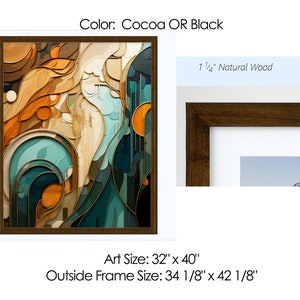 Boho Inspired Wood Shapes Poster, Room Decor, Bedroom Art, Earth Tones ...