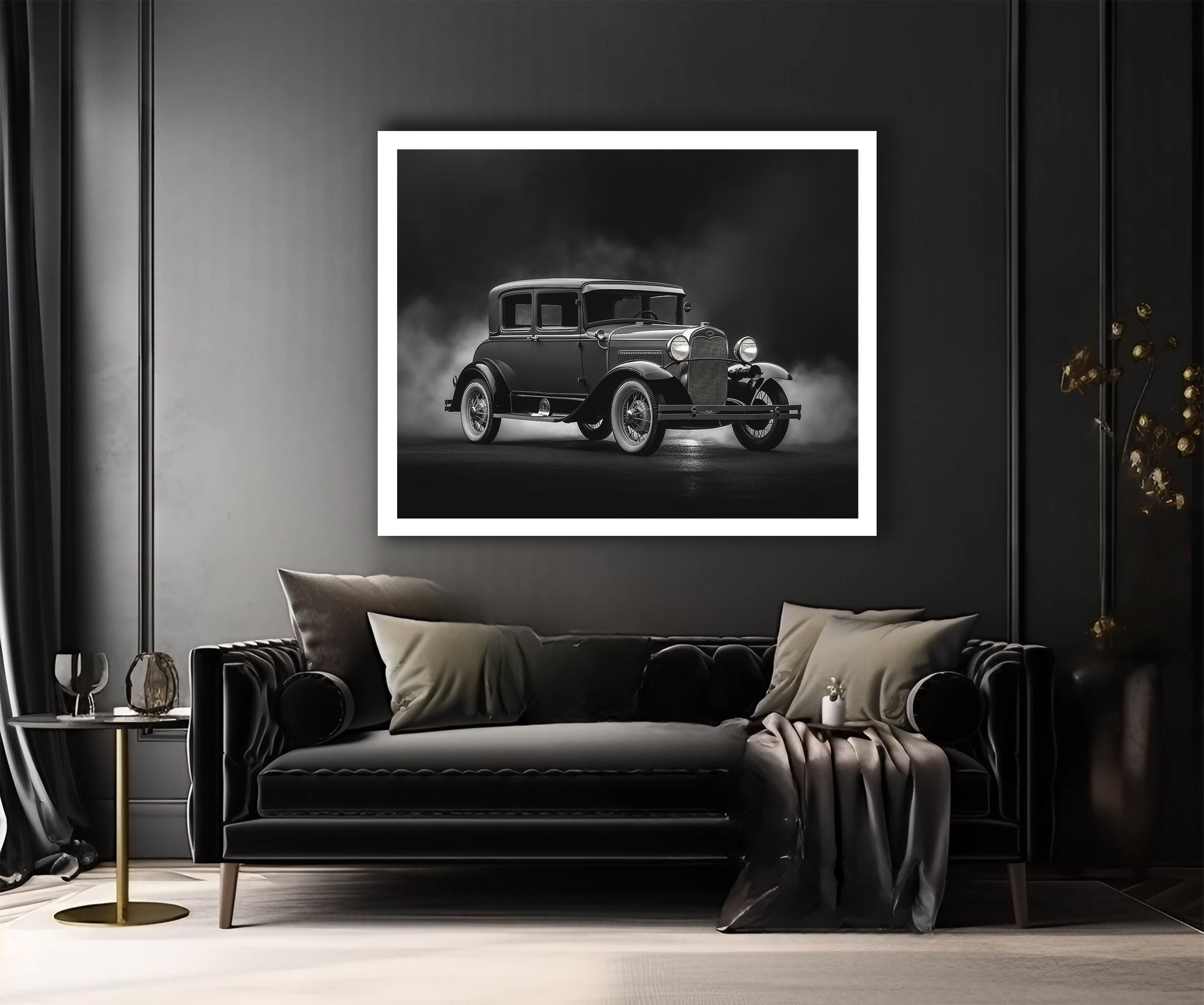 1930 Ford Model A Art Print Hot Rod Fine Art Unique AI - Etsy