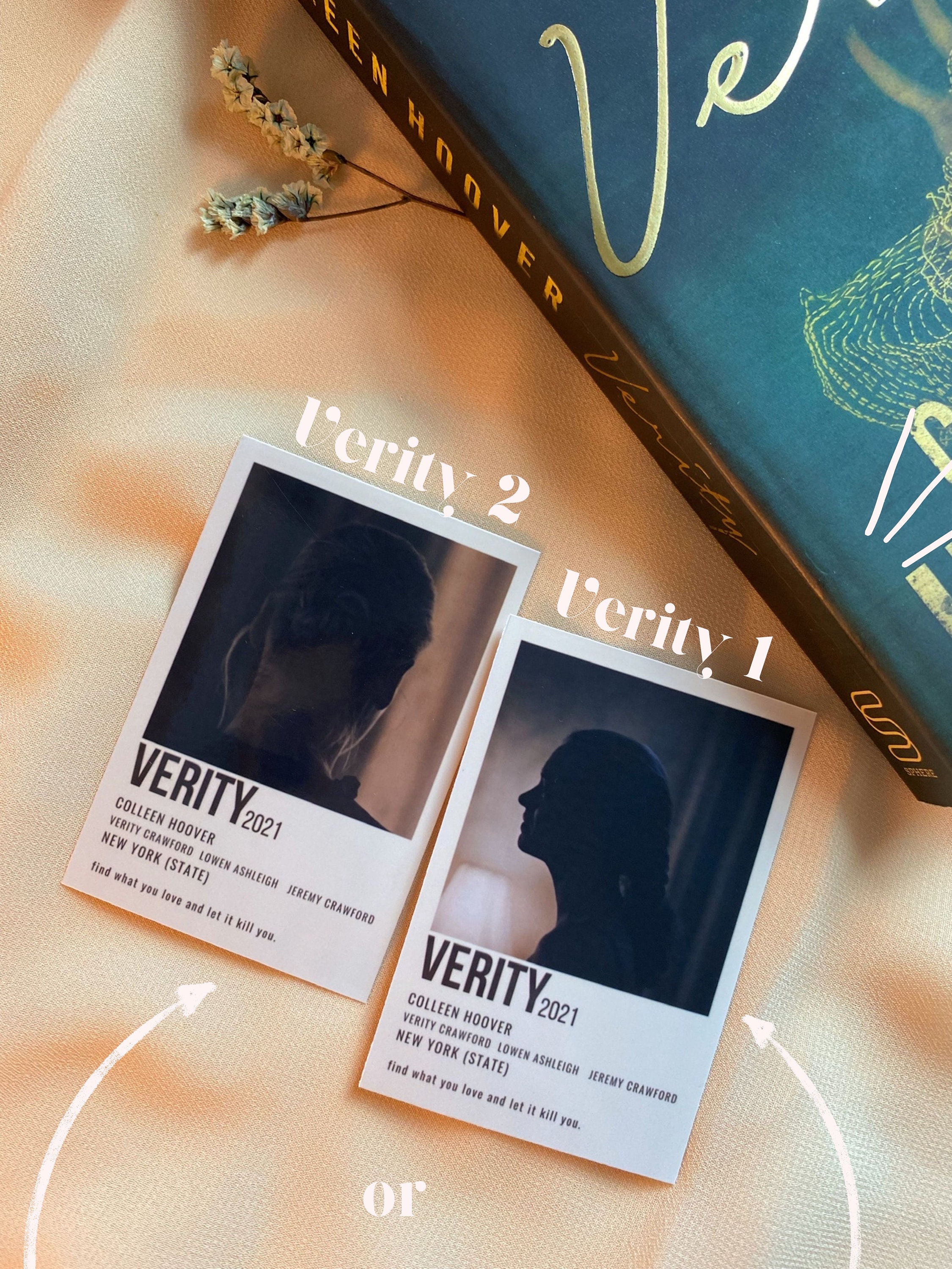 Verity Book Aesthetic Poster Book Polaroid Poster - Etsy