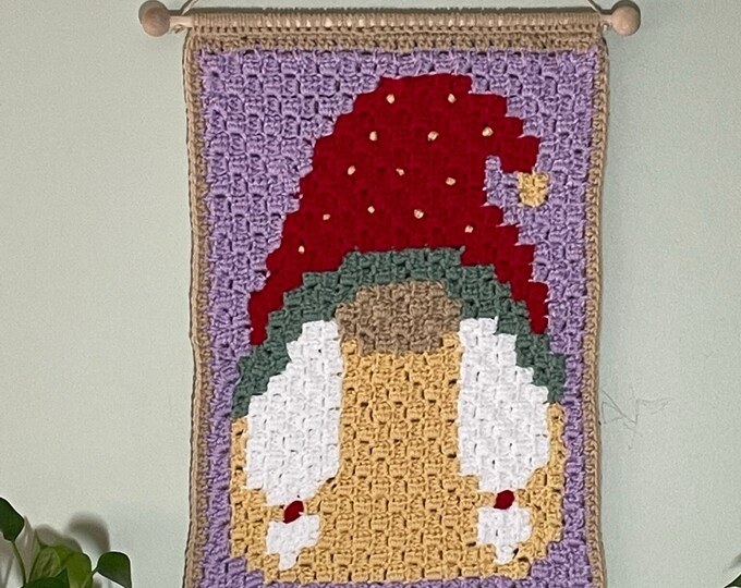 Summer Gnome Wall Hanging, Strawberry Cap Gnome, Gnome Door Hanging ...