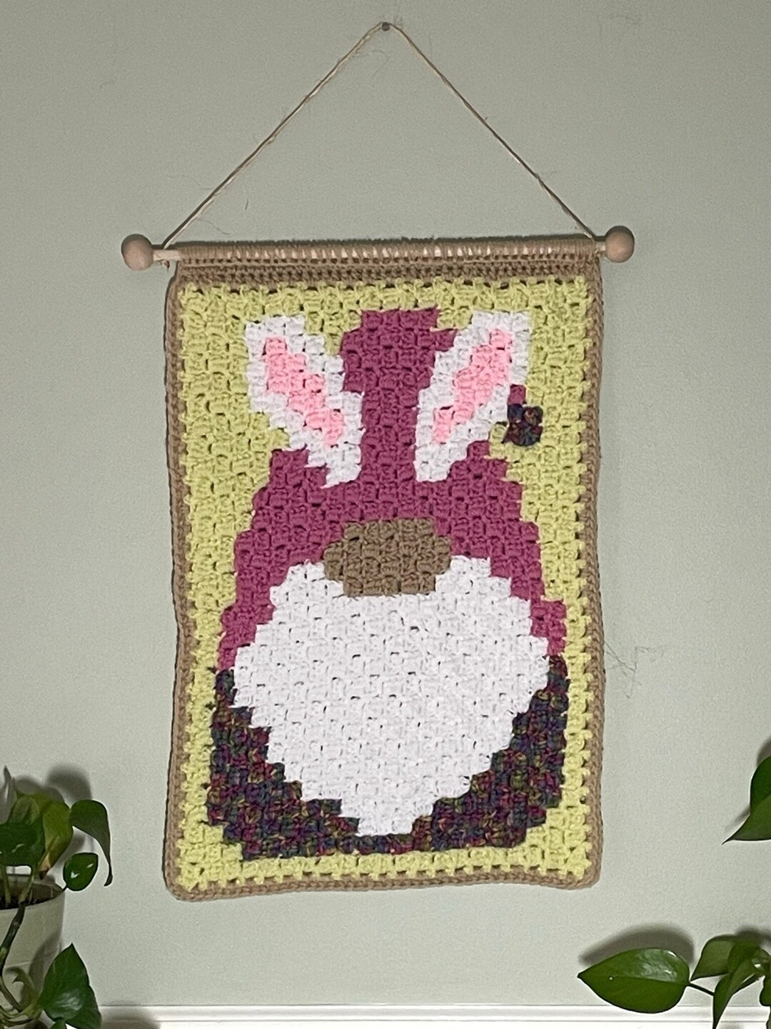 Spring Gnome Wall Hanging, Gnome Wall Decor, Gnome Door Hanging, Corner ...