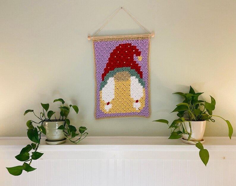 Summer Gnome Wall Hanging, Strawberry Cap Gnome, Gnome Door Hanging ...