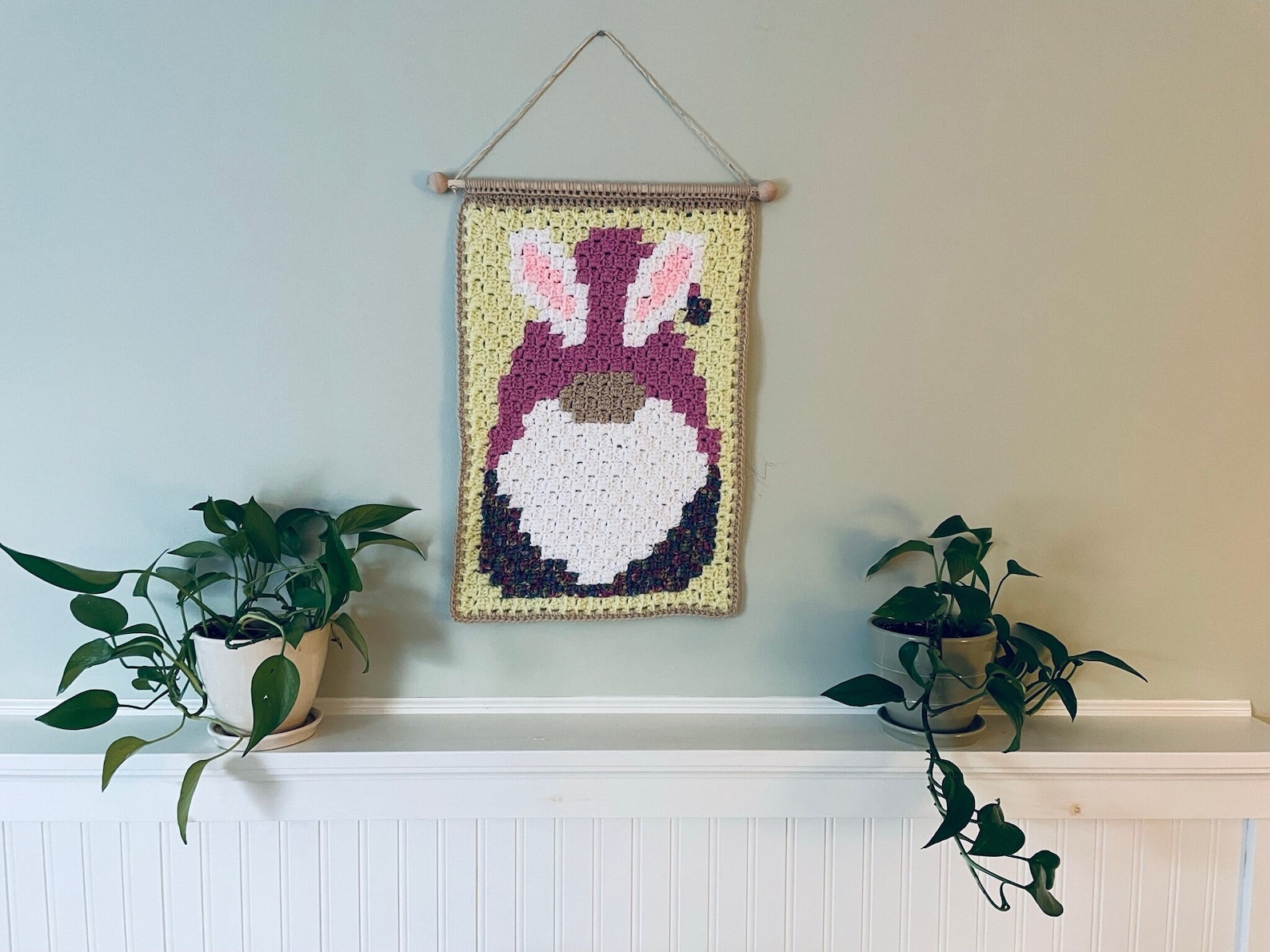 Spring Gnome Wall Hanging, Gnome Wall Decor, Gnome Door Hanging, Corner ...