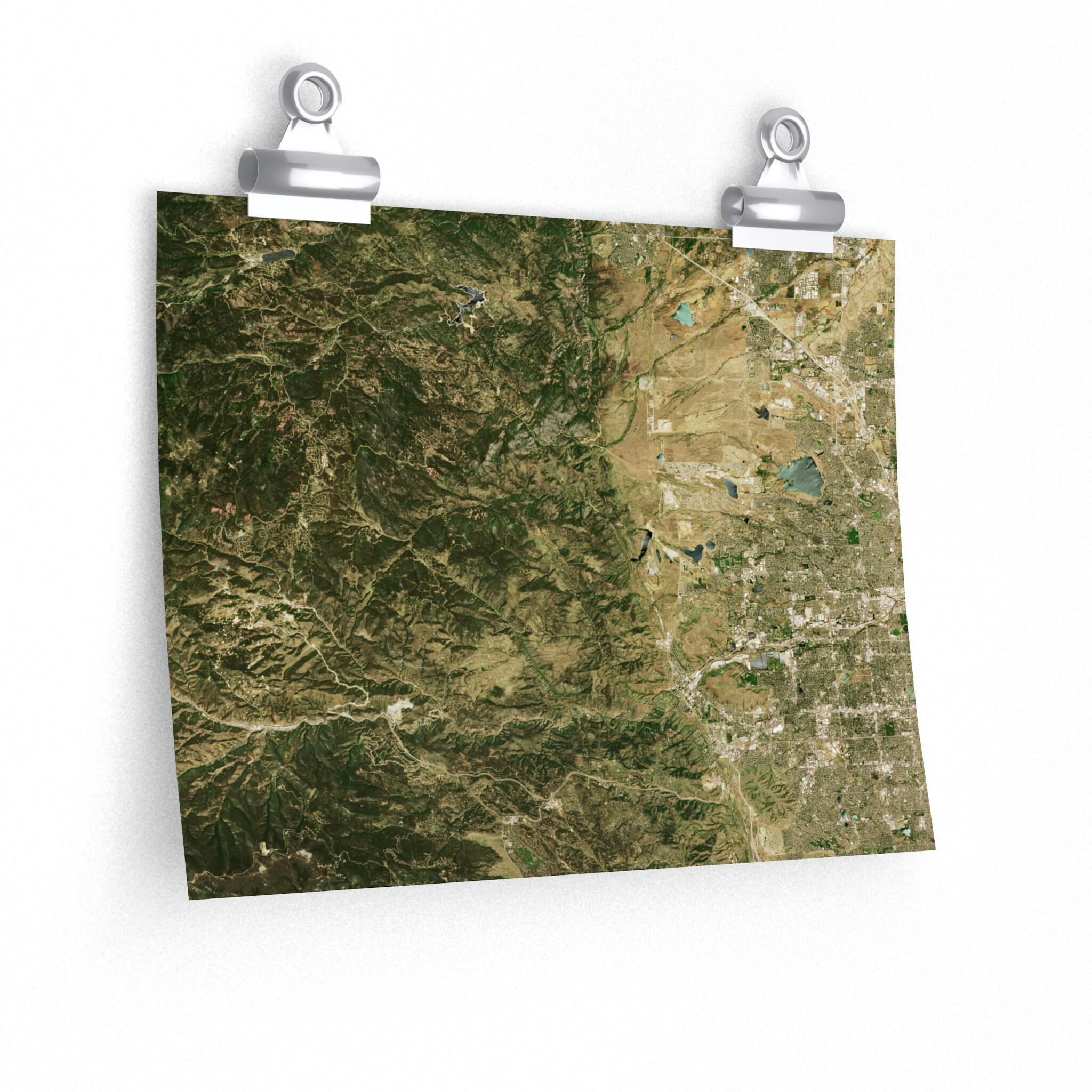 Custom Satellite Image Premium Poster Print - Etsy