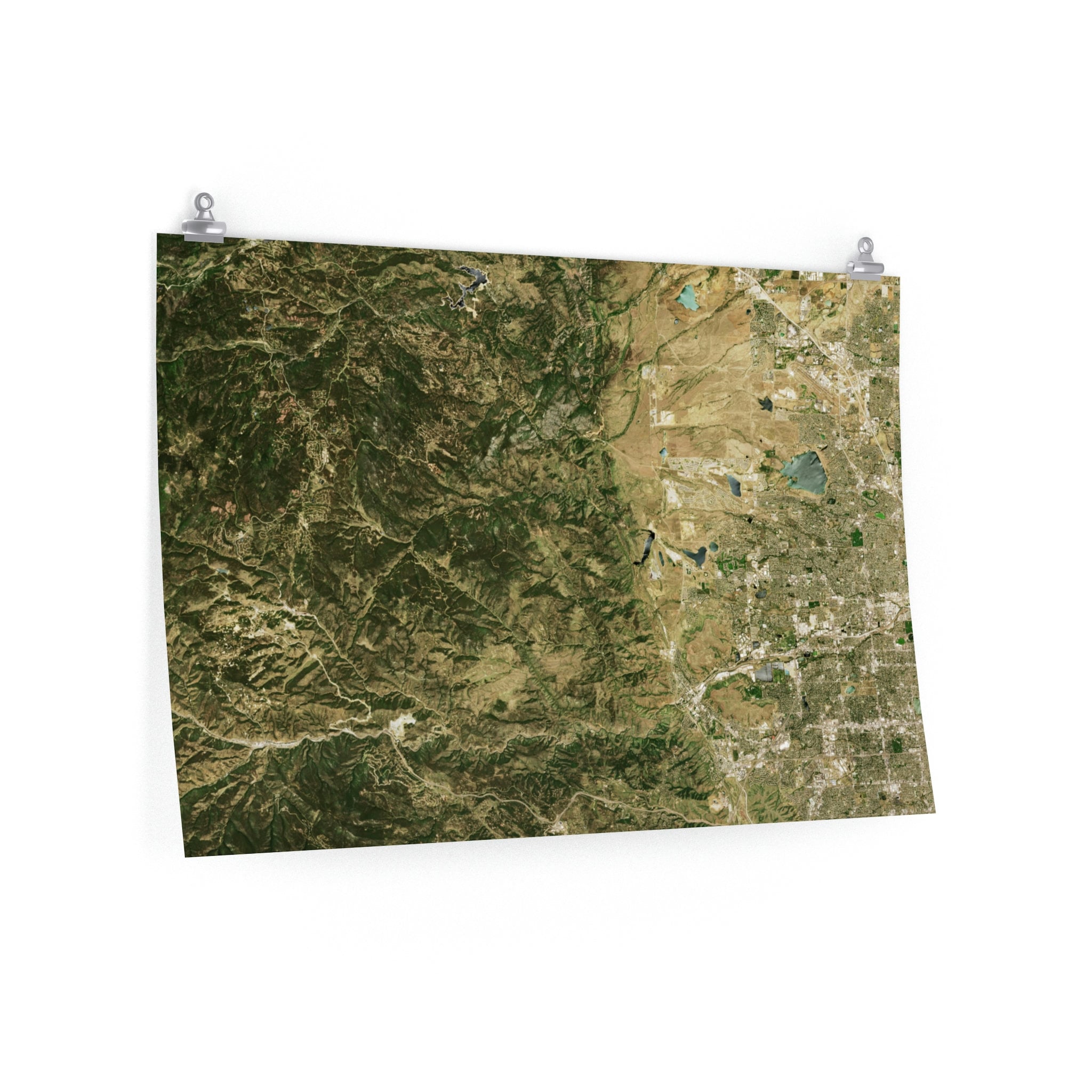 Custom Satellite Image Premium Poster Print - Etsy