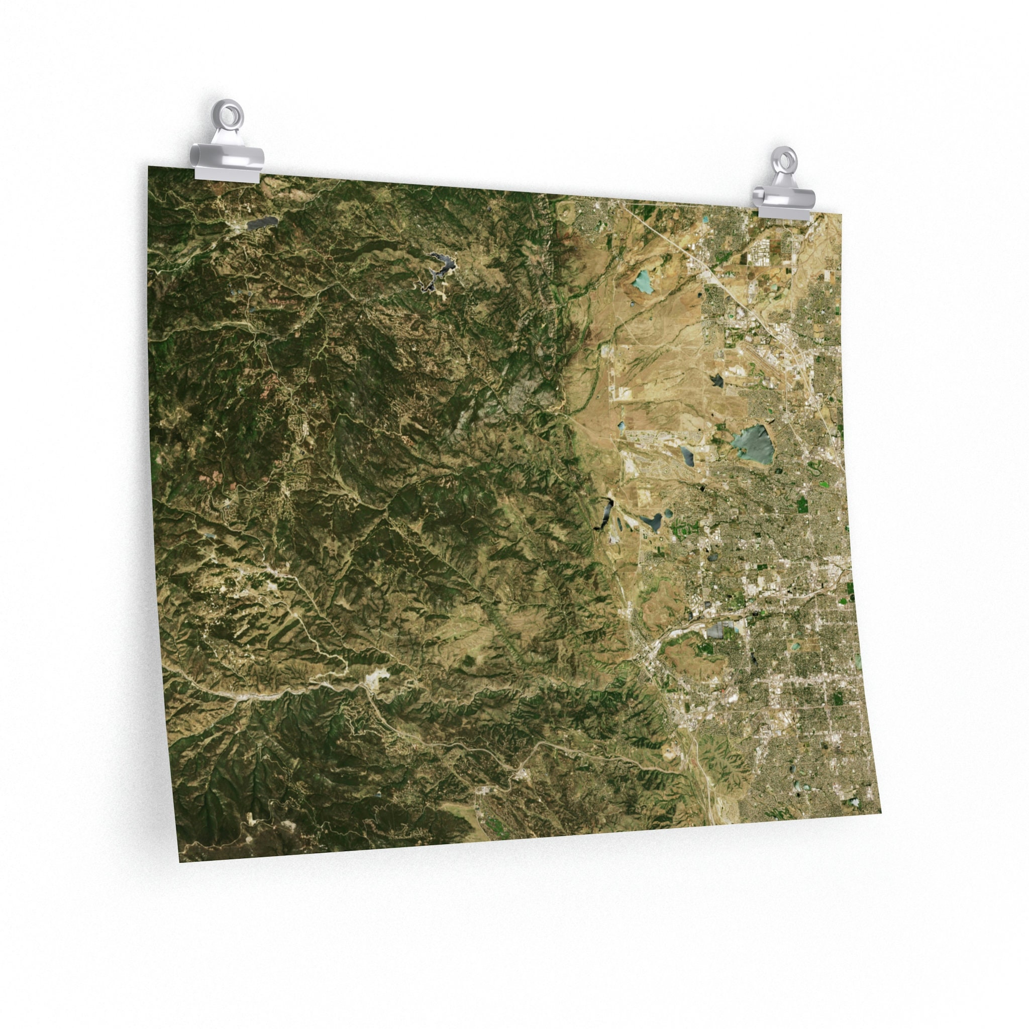 Custom Satellite Image Premium Poster Print - Etsy
