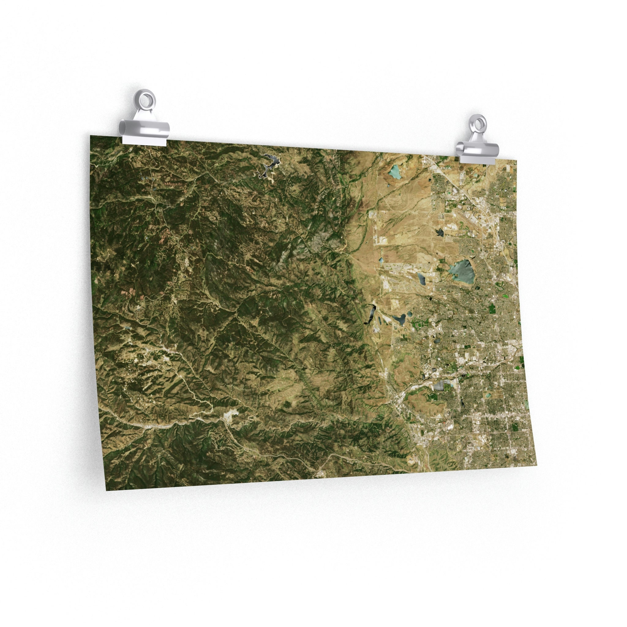 Custom Satellite Image Premium Poster Print - Etsy