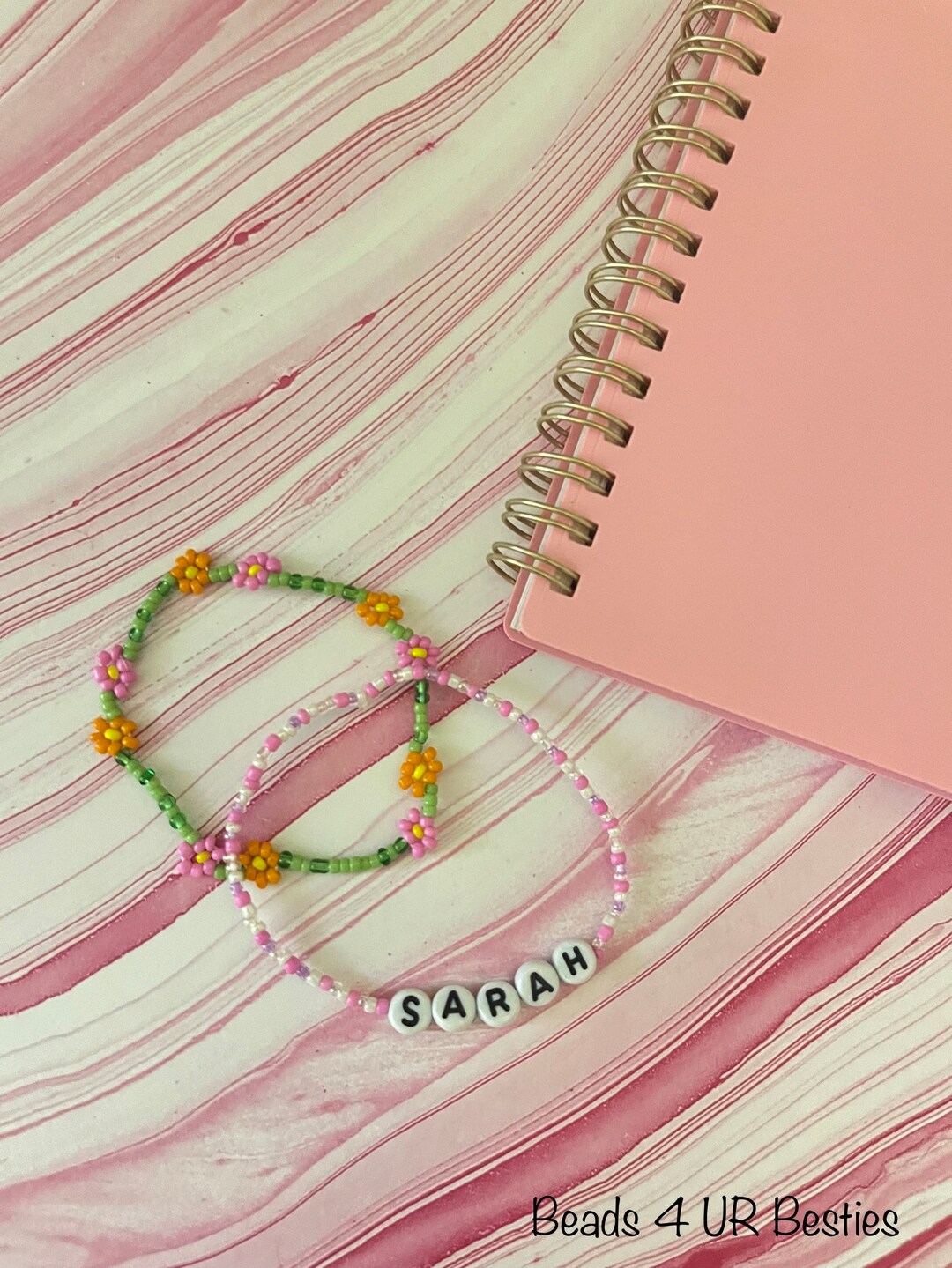 Customizable Handmade Seed Bead Name Bracelet - Etsy