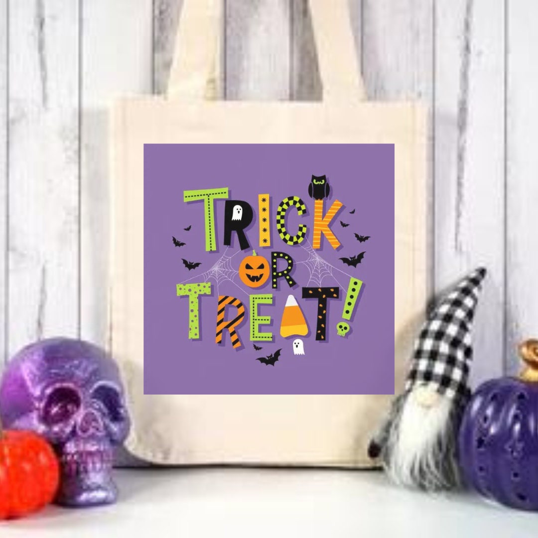Trick or Treat Bag School Halloween Teacher Gift Kid Trick or - Etsy