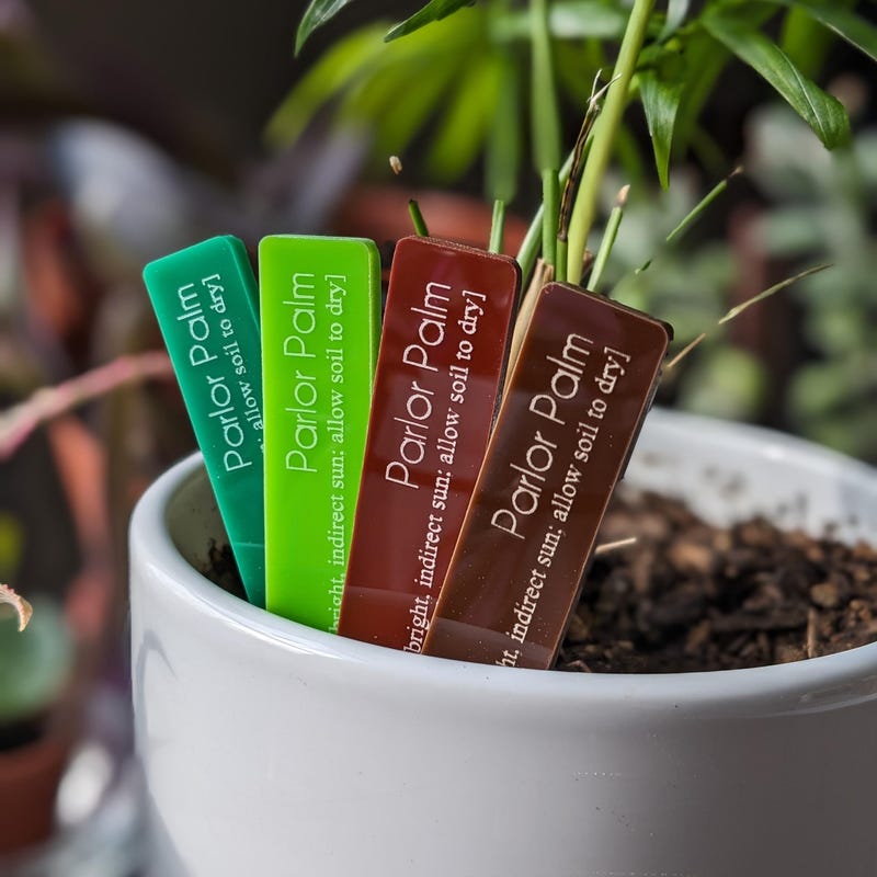 Plant Name Tags - Etsy