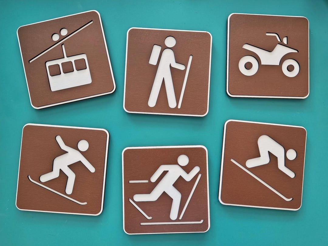 Handcrafted Outdoor Recreation Signs (bookshelf Decor) - Perfect Gift ...
