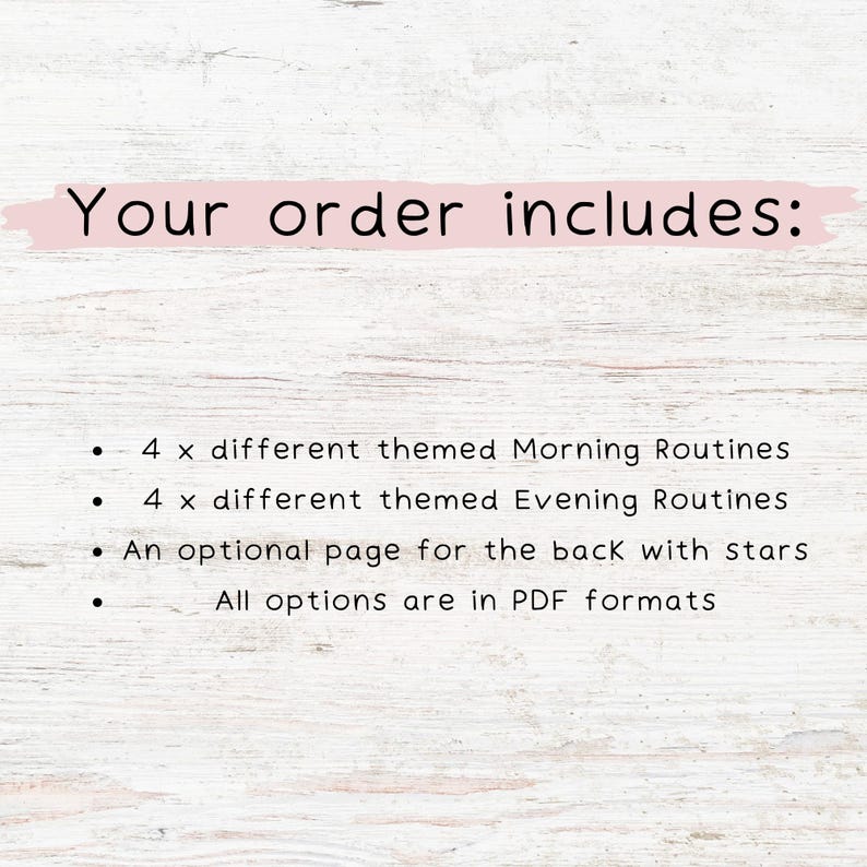 Routine Chart for Kids - Printable – Toddler Visual Schedule – Morning ...