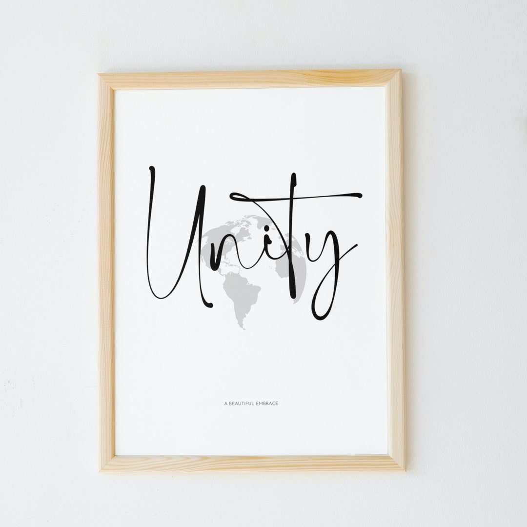 Wall Art - "unity" - Digital Downloadable PRINT. Minimalist Design ...