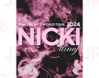 Nicki Minaj Pink Friday 2 Fan/concert T-shirt Design PNG - Etsy