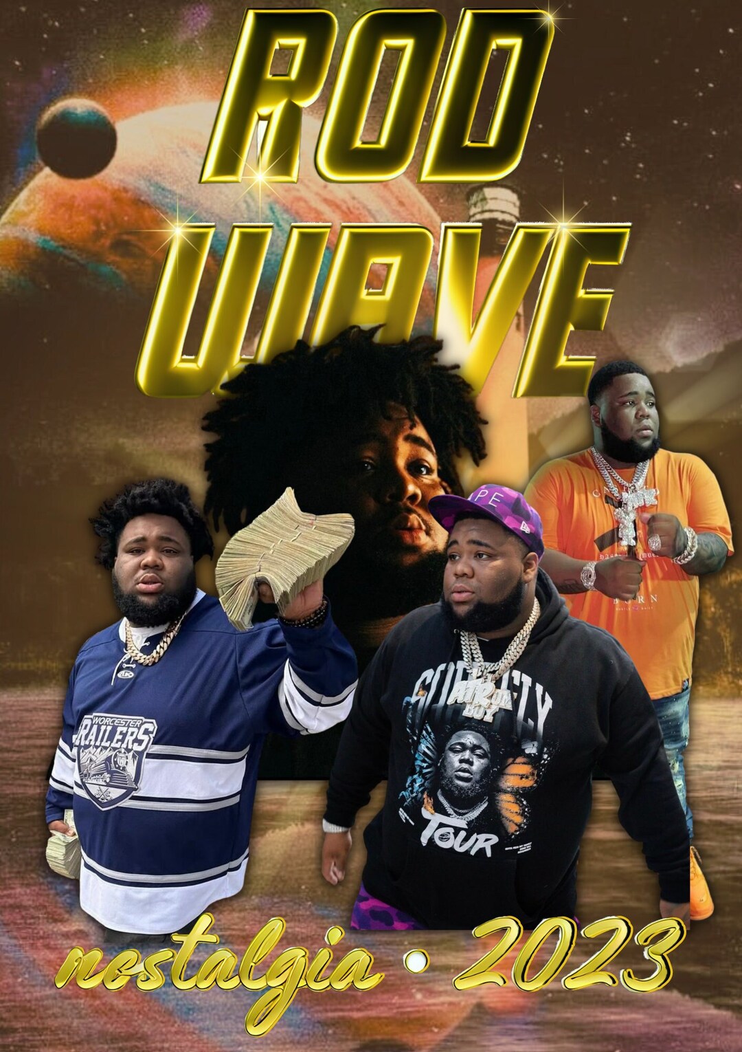 Rod Wave Custom Fan Designs PNG 2 - Etsy