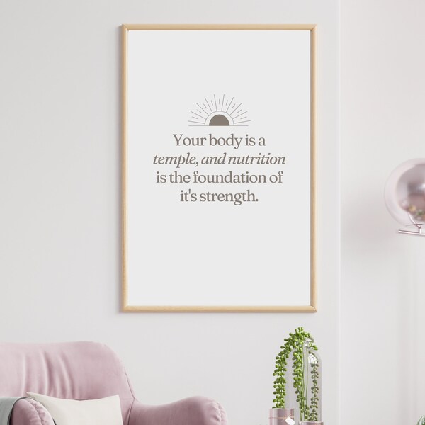 Nutrition Wall Decor - Etsy