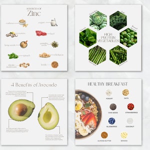 Nutrition Facts Instagram Post Templates: Canva Social Media Pack ...