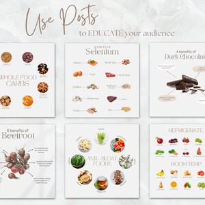 Nutrition Facts Instagram Post Templates: Canva Social Media Pack ...