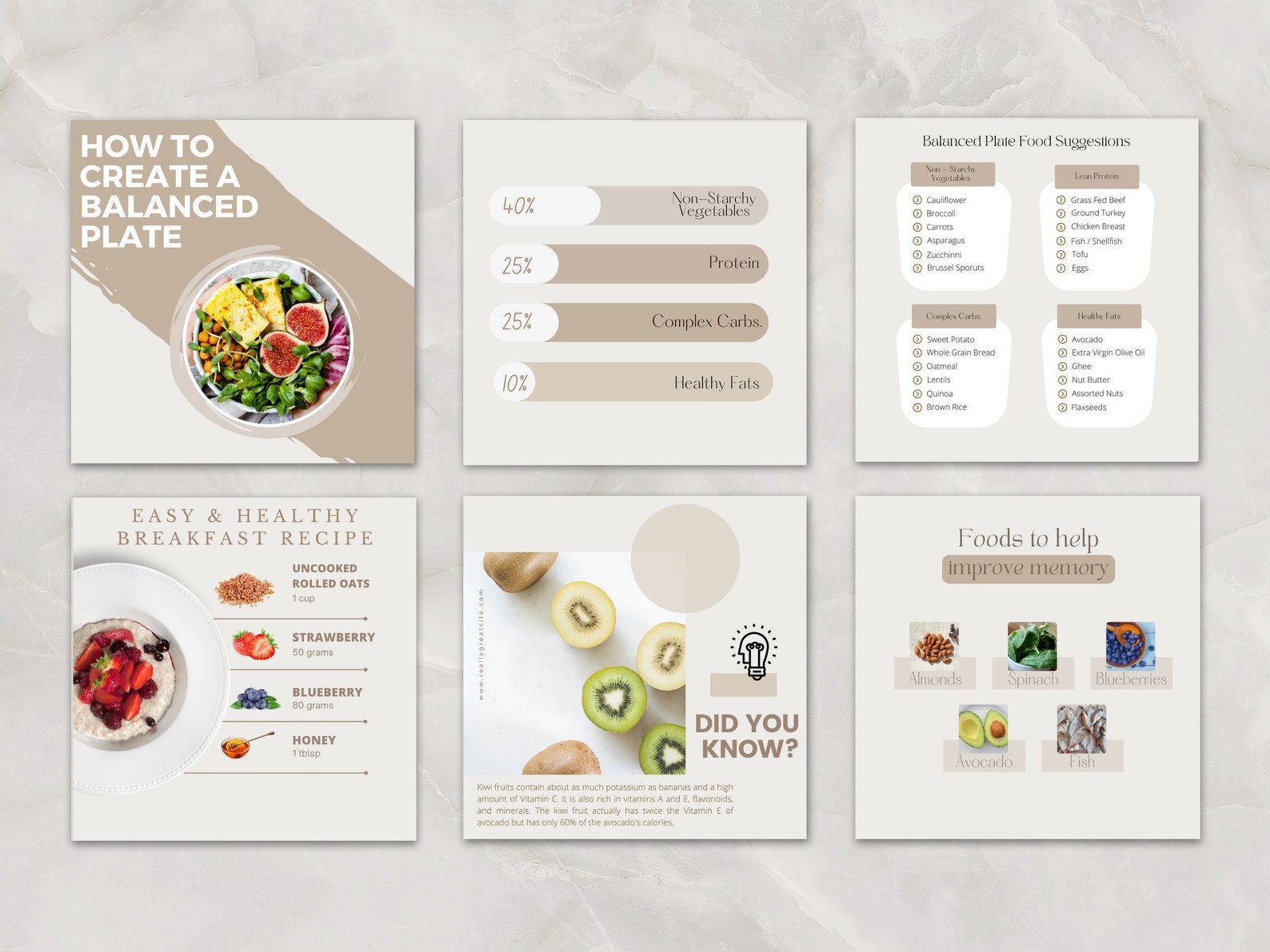 Nutrition Coach Instagram Post Template Health Coach Content - Etsy