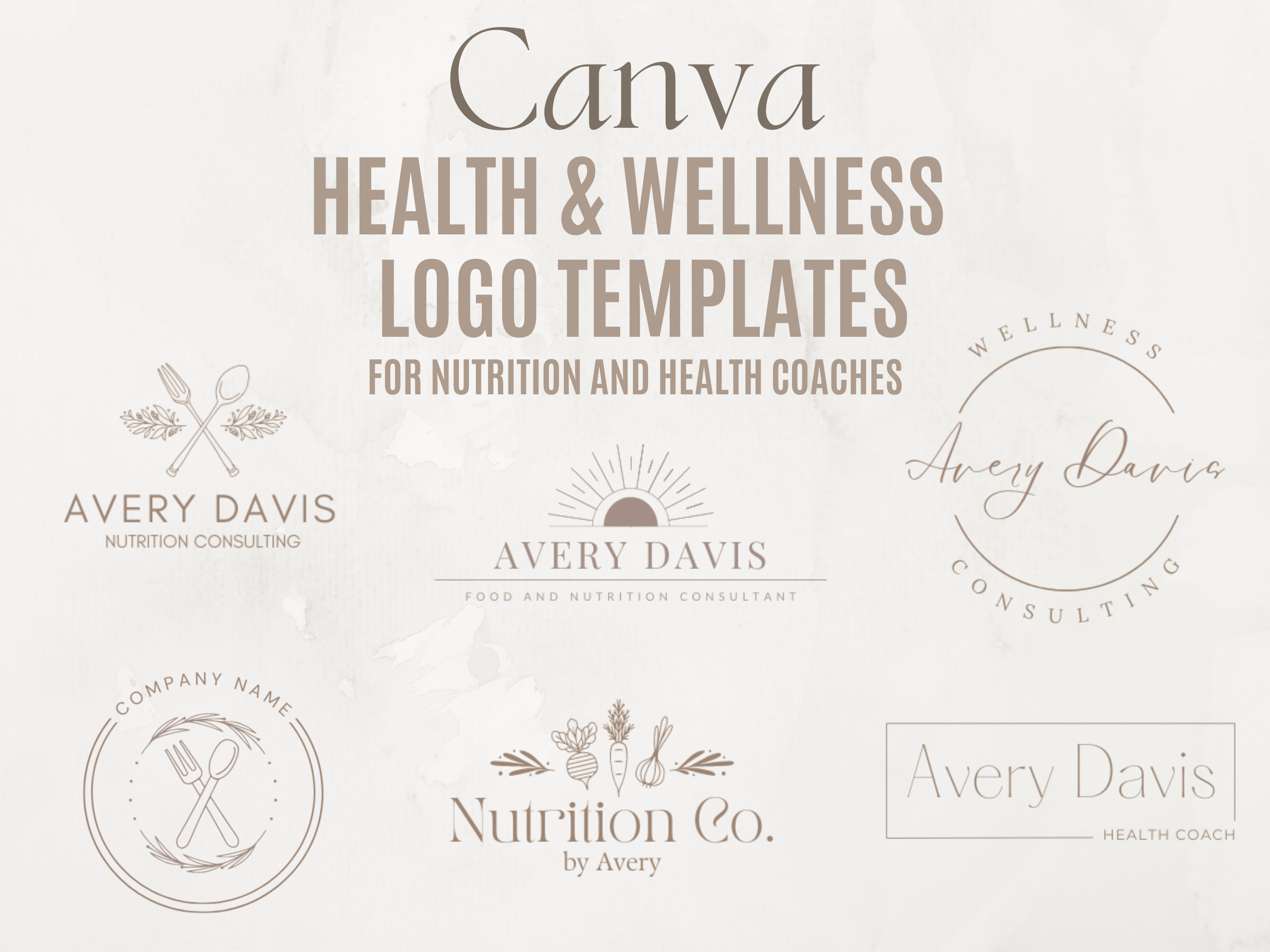 Health And Nutrition Logos