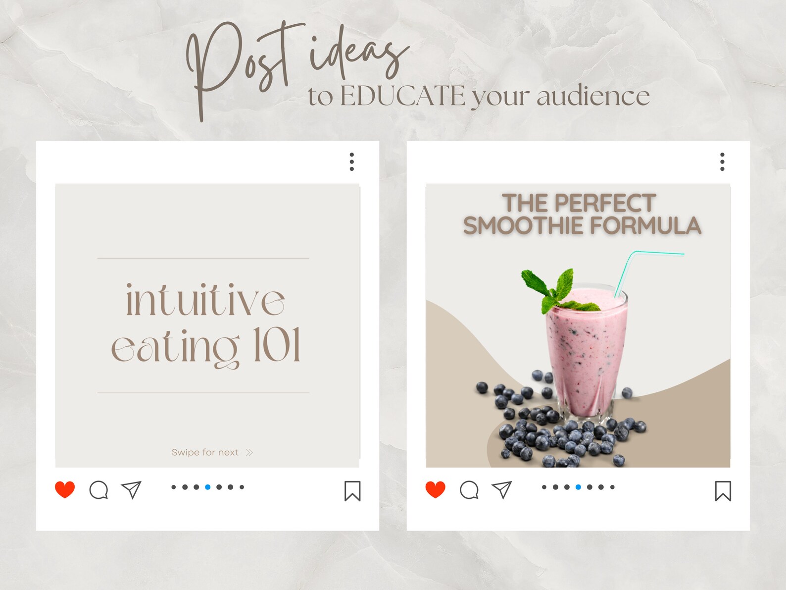 Nutrition Coach Instagram Post Template Health Coach Content - Etsy