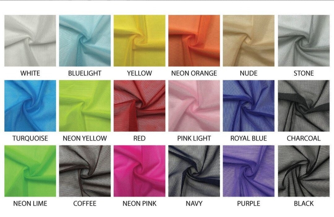 Mesh Nylon-spandex Power Mesh Stretch Mesh - Etsy