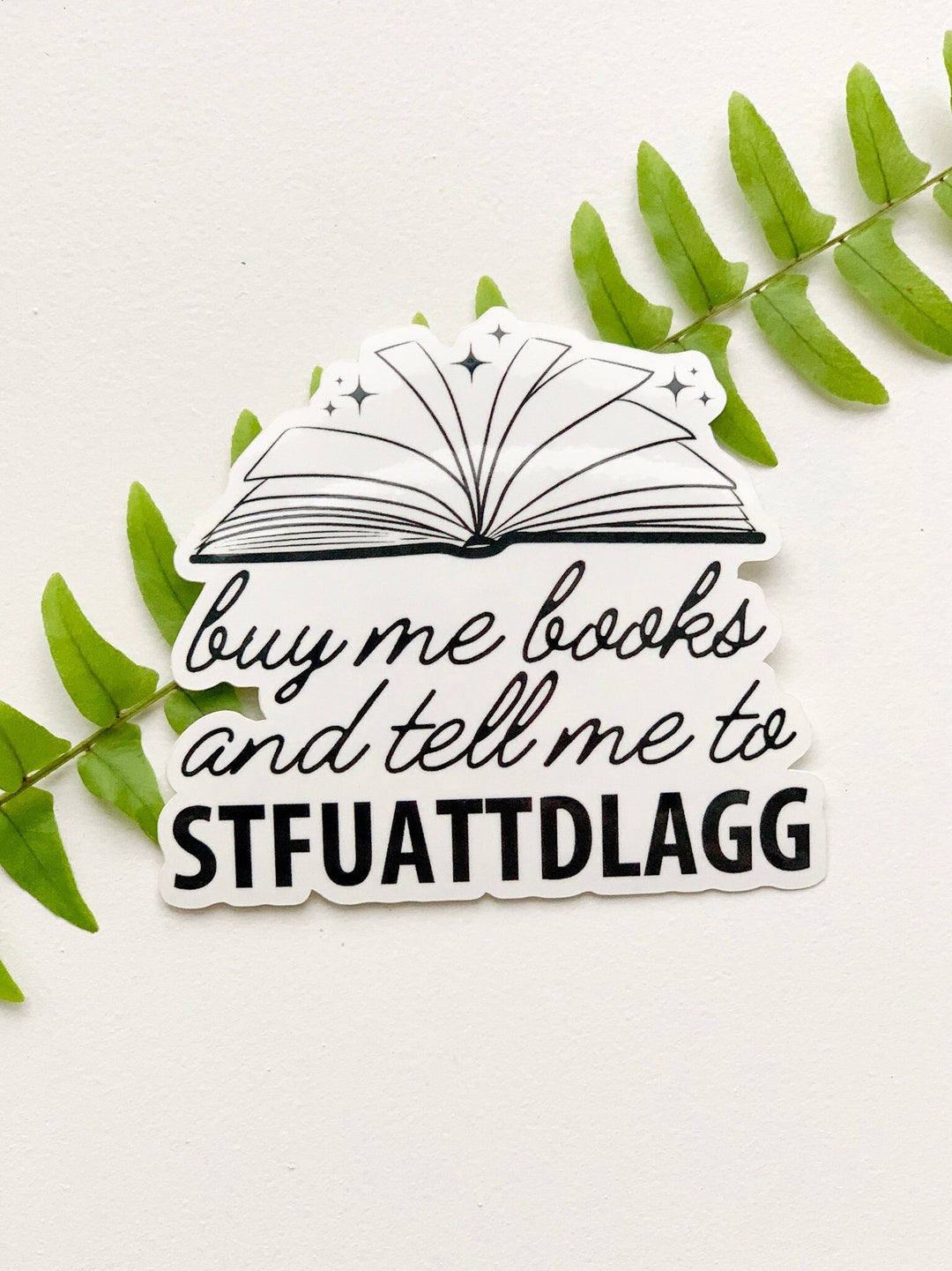 STFUATTDLAGG Vinyl Sticker Bookish Sticker Book Reader - Etsy