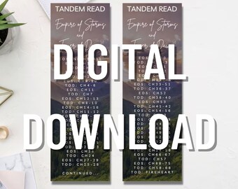 Throne of Glass Tandem Read Bookmark Bookmark - Etsy