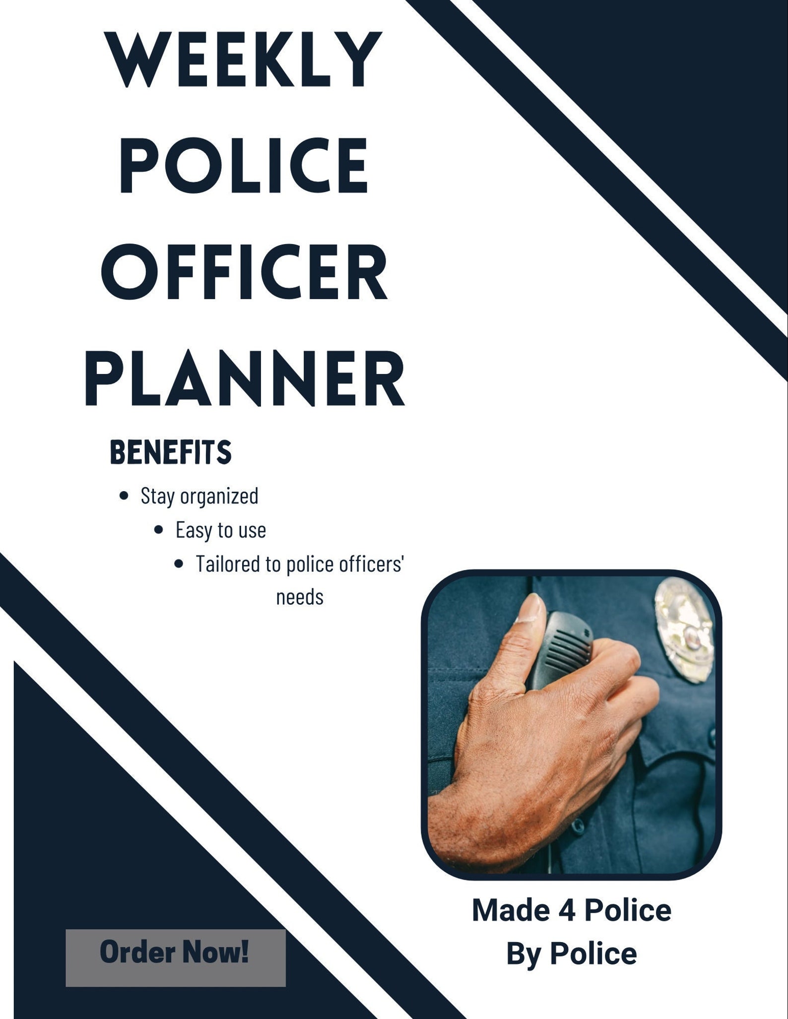 Weekly Planner Made for Police Officers - Etsy