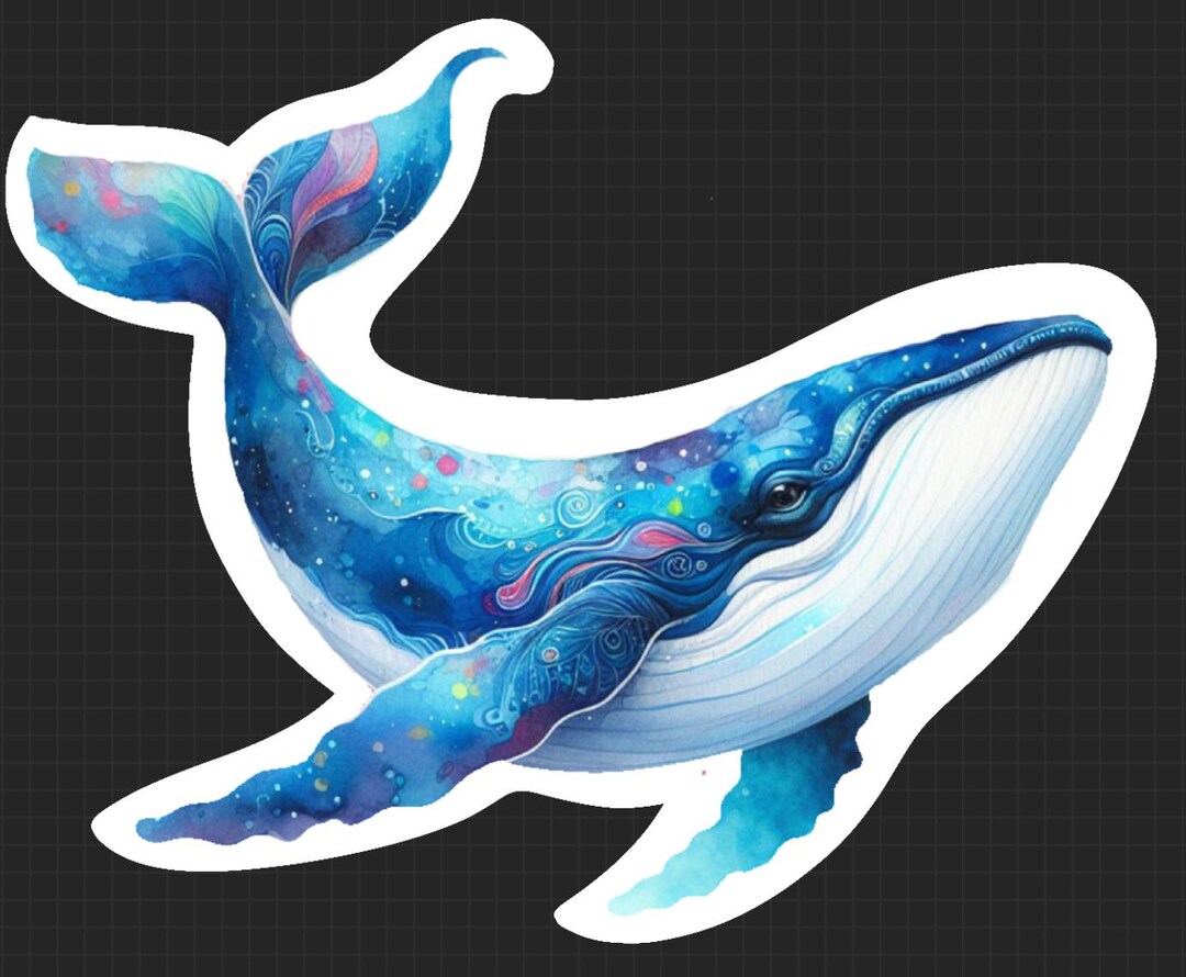 Humpback Whale Sticker - Etsy