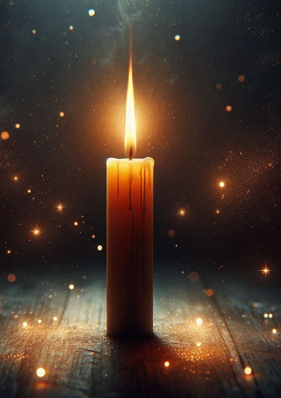 Candle Glowing With Light Effects - Etsy