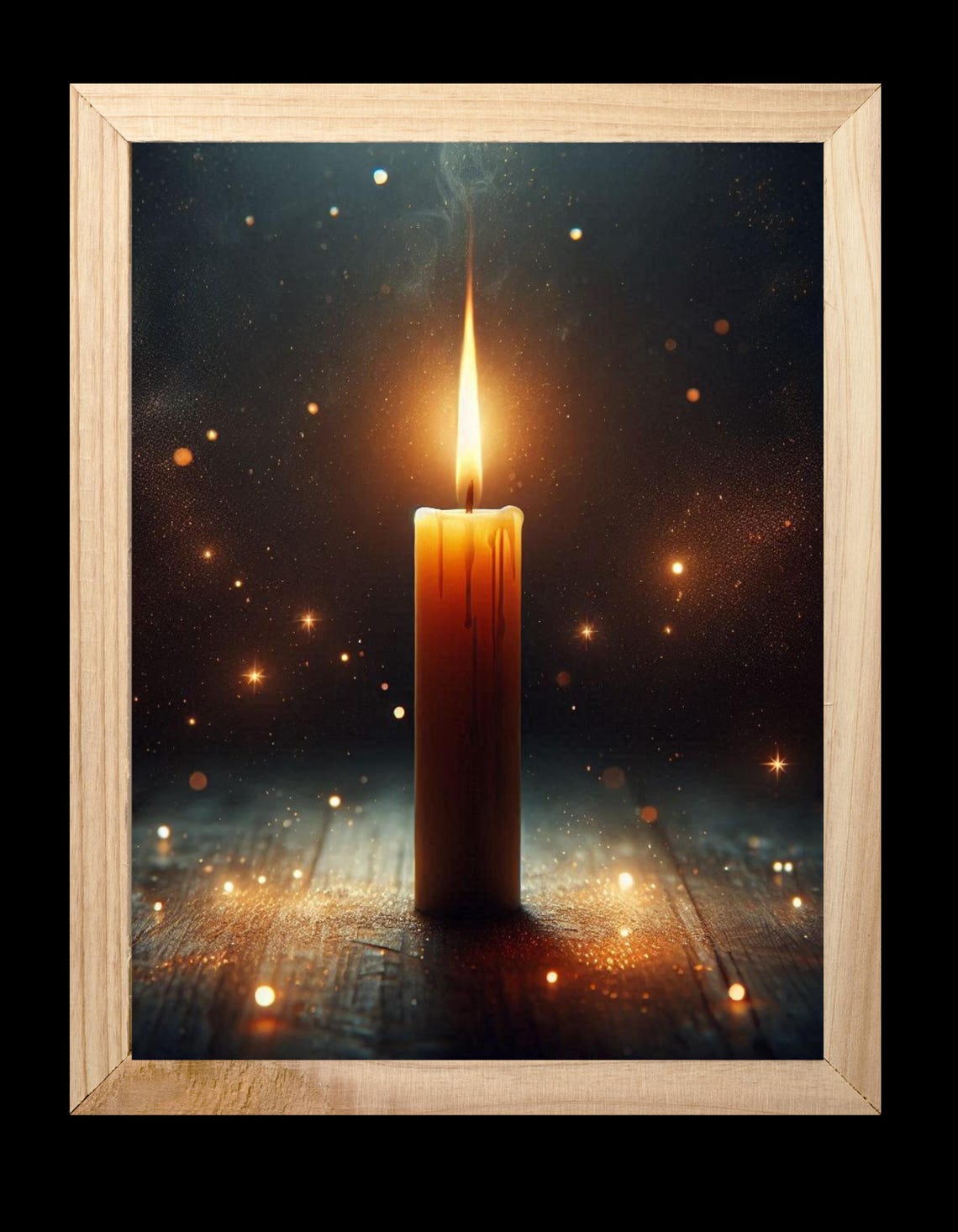 Candle Glowing With Light Effects - Etsy
