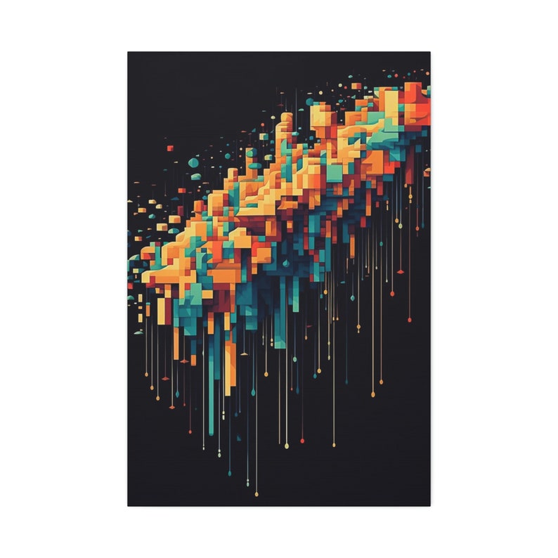 Pixel Drip: AI Generated Art Mixing Pixel Art With Paint Pouring ...